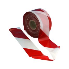 Banda delimitare acces non-adeziva 7cmX200m alb&rosu - Vetro.ro